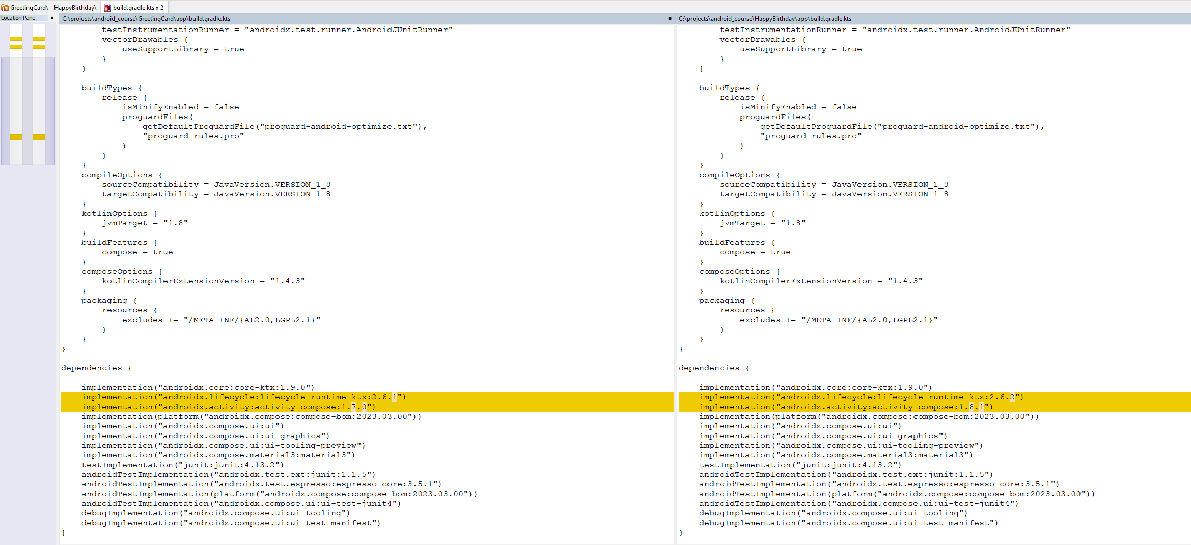 Text composables: Android Basics with Compose generates invalid build ...