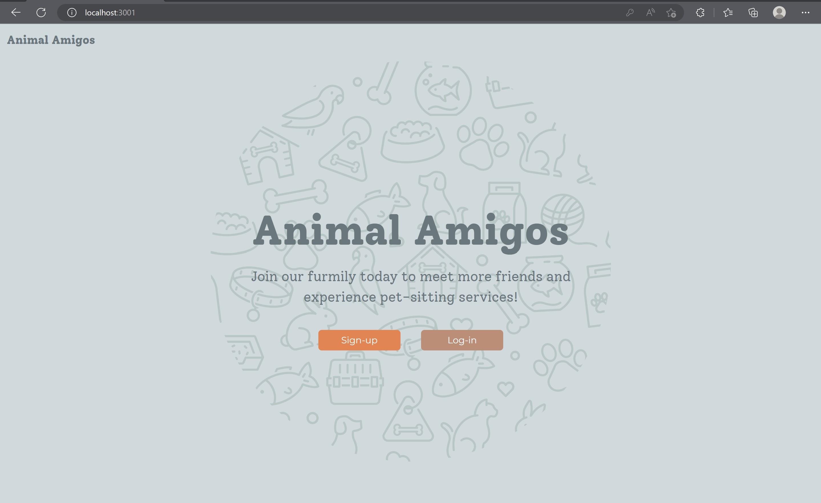 GitHub - lzh1990214/Animal-Amigos: Project-2