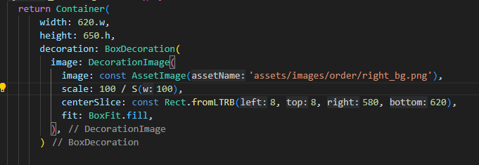 An exception occurred when using both centerSlice and scale functions simultaneously. · Issue ...