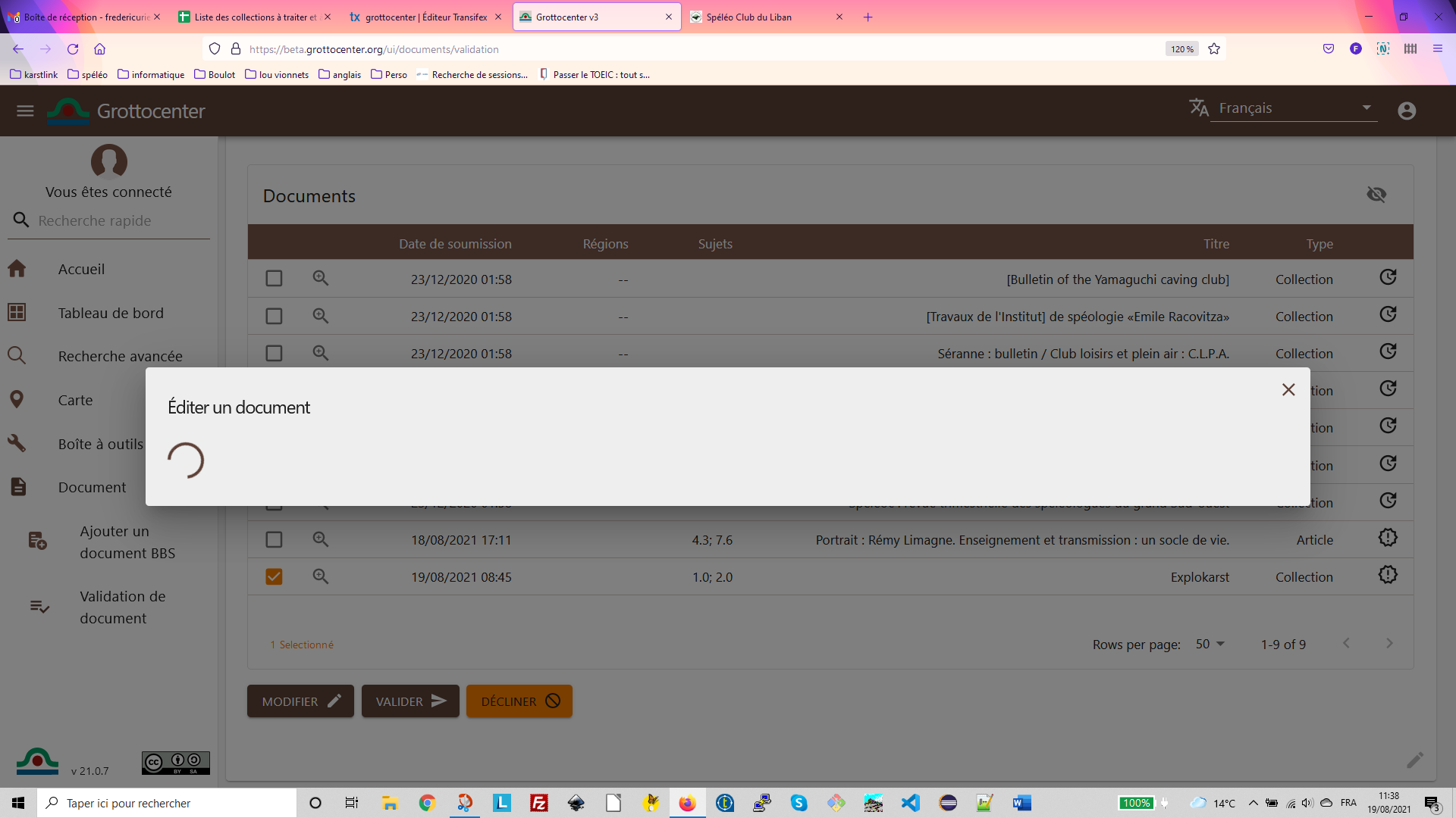 [DOC EDITION] Bug on moderator edition for a new document · Issue #607 · GrottoCenter ...