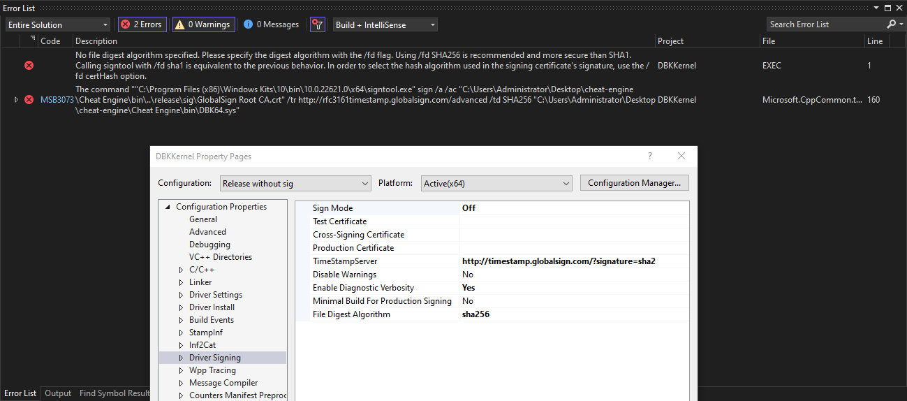 Bugg On The Driver Build · Issue 2688 · Cheat Enginecheat Engine · Github