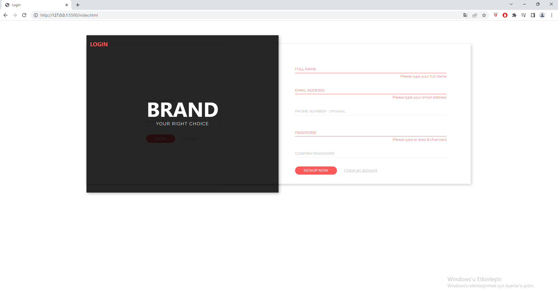 GitHub - Vedatakgun/Login: kayıt sayfası örnekleri