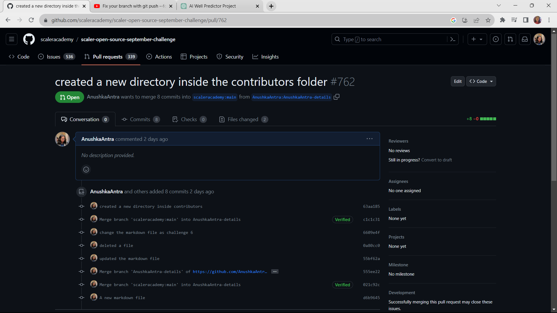 Challenge #1: AnushkaAntra · Issue #741 · scaleracademy/scaler-open-source-september-challenge ...