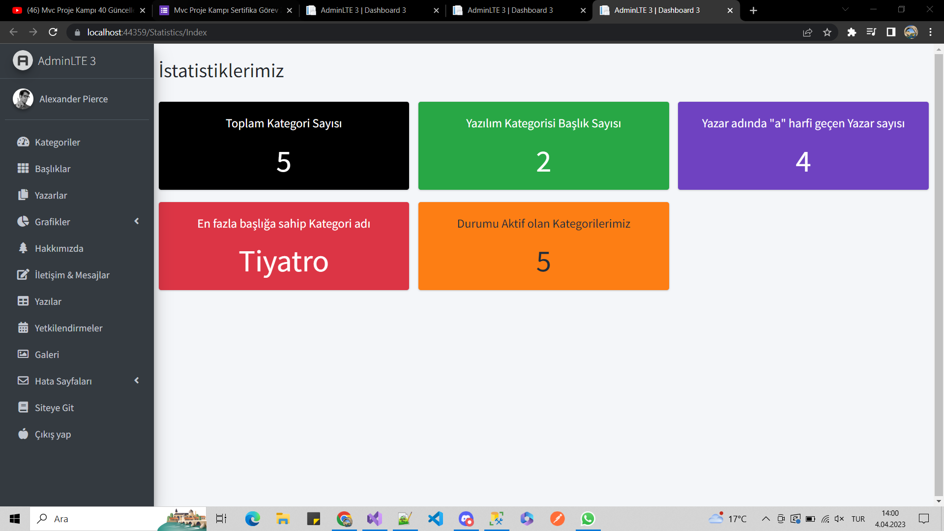 GitHub - rezansenturk/MvcProjeKampi: Murat Yücedağ Youtube Serisi