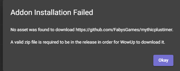 GitHub Import Issue · Issue #1248 · WowUp/WowUp · GitHub