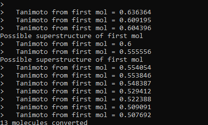 Tanimoto score filter display incorrect Tanimoto coefficient values · Issue #2544 · openbabel ...