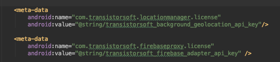 Invalid license key when I integrate with Background Geolocation Firebase Adapter · Issue #58 ...