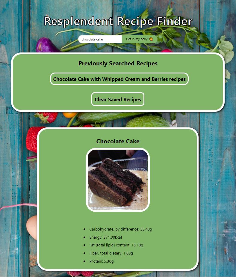 GitHub - krchandler27/resplendent-recipe-finder