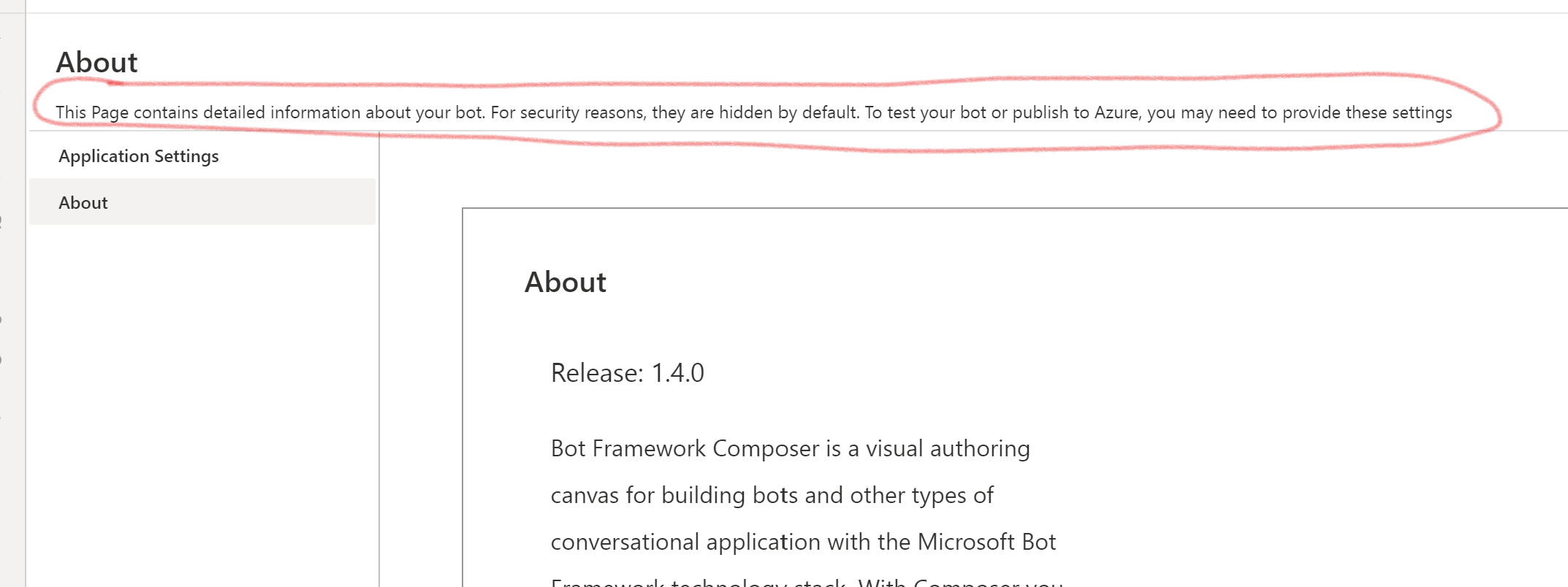 About screen has incorrect text · Issue #6952 · microsoft/BotFramework-Composer · GitHub