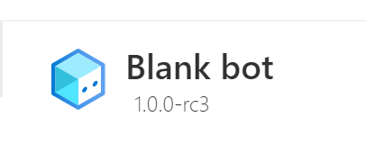 "Blank bot" template has non-matching default name and text in readme · Issue #899 · microsoft ...