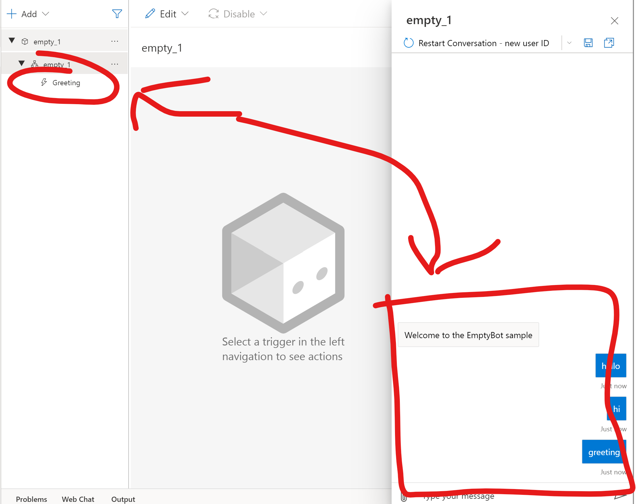 New "Blank Bot" doesn't greet, despite having a greeting · Issue #898 · microsoft/botframework ...