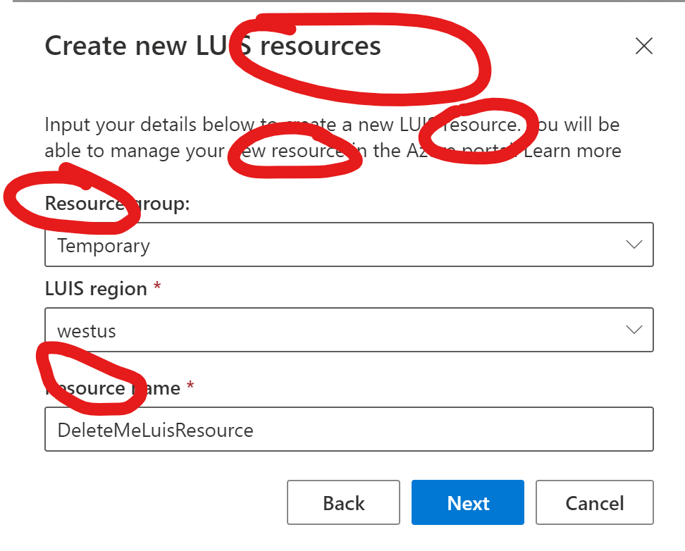 "Select LUIS keys" doesn't talk about keys. Conflating keys and resources · Issue #7128 ...