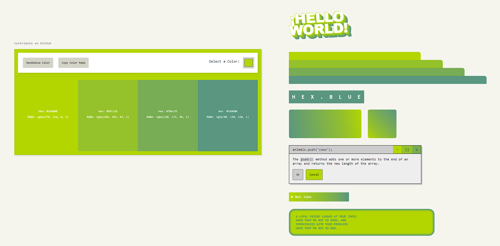 GitHub - calvinmorett/hexblue: repo for color ramp generator website ...