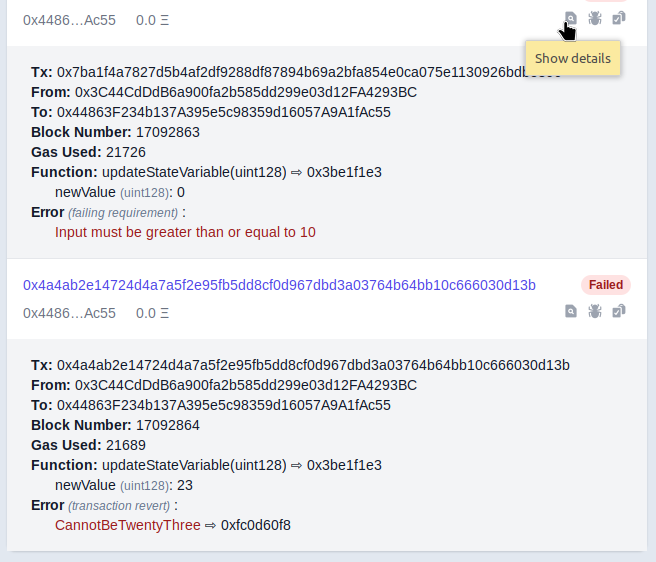 Detailed view of transactions · Issue #139 · ethui/ethui · GitHub