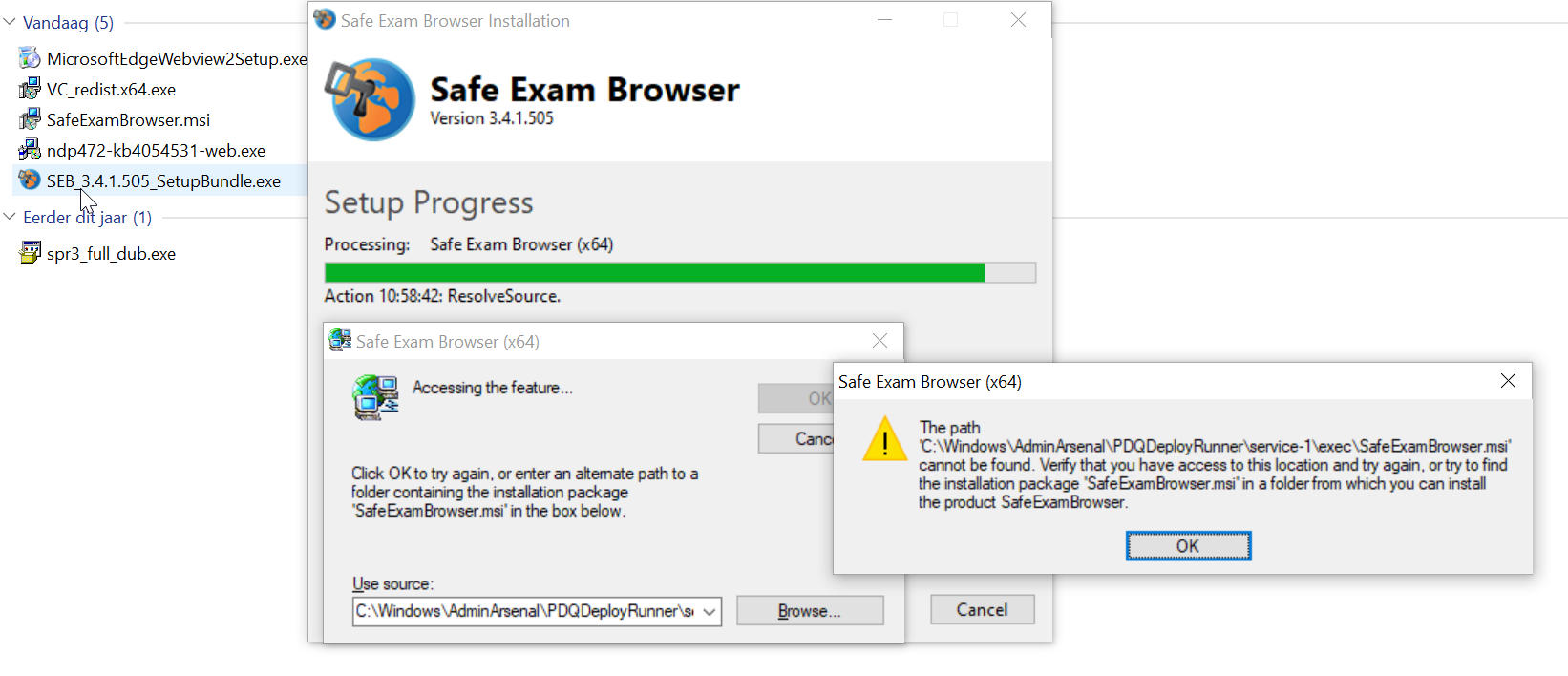 Install error (Path cannot be found) · Issue #537 · SafeExamBrowser/seb-win-refactoring · GitHub