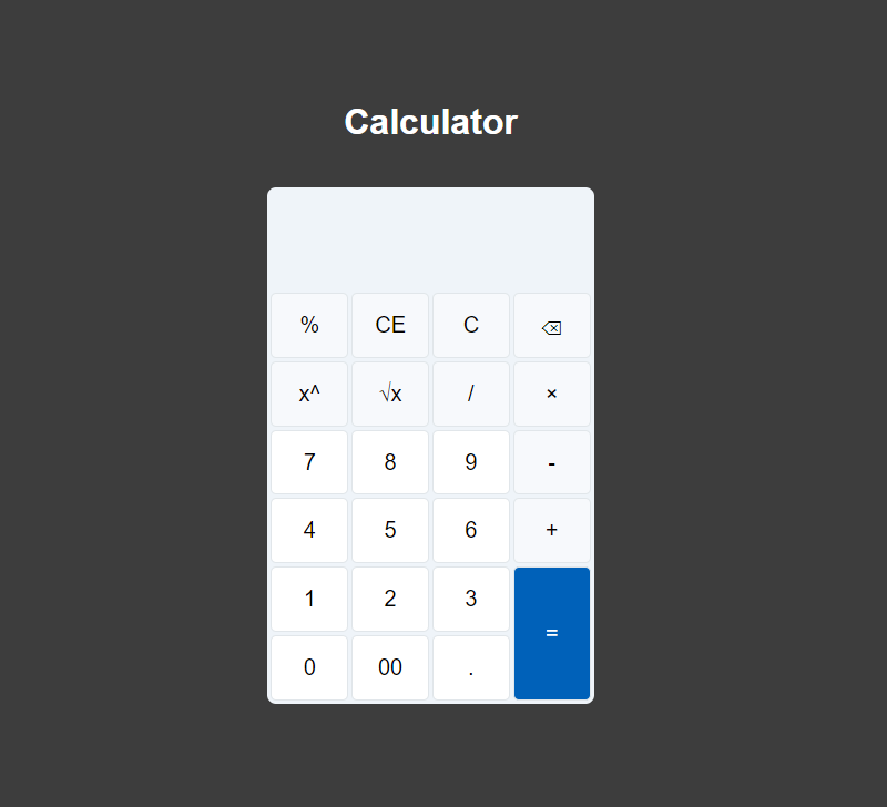 GitHub - KrawiecPL/Calculator: A simple calculator app built with HTML, JavaScript and CSS.