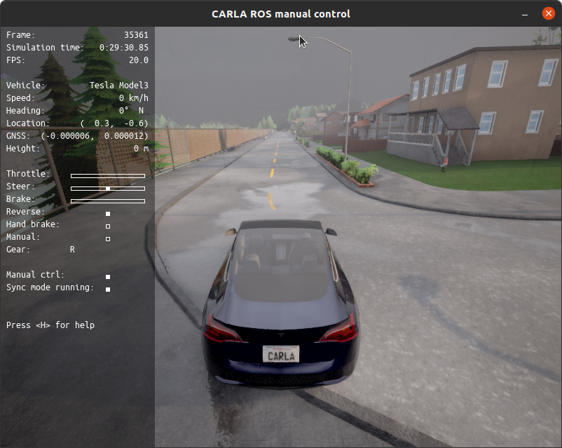 Carla Ros Bridge Manual Control HUD cardinal direction mismatch GNSS · Issue #676 · carla ...
