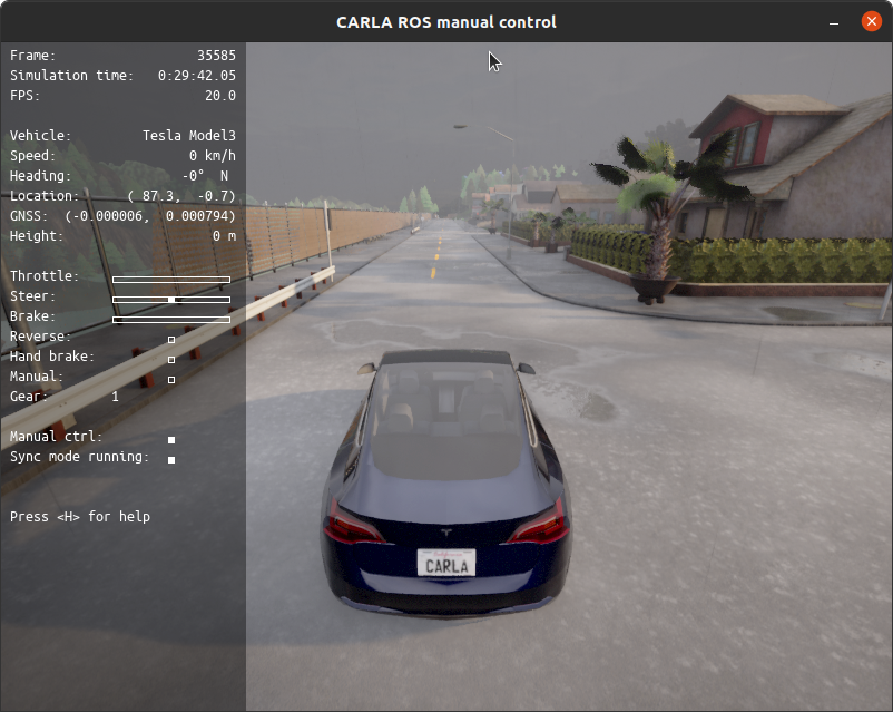 Carla Ros Bridge Manual Control HUD cardinal direction mismatch GNSS · Issue #676 · carla ...