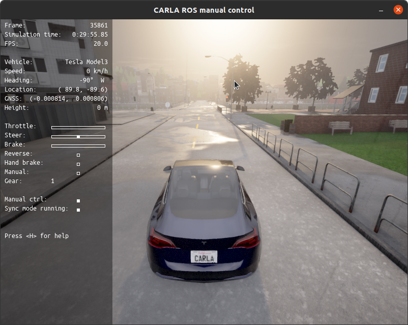 Carla Ros Bridge Manual Control HUD cardinal direction mismatch GNSS · Issue #676 · carla ...