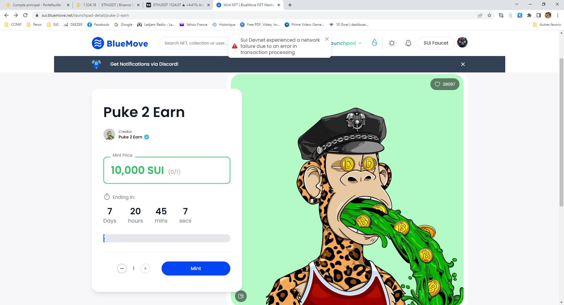 C'ant mint NFT on BlueMove · Issue #5569 · MystenLabs/sui · GitHub