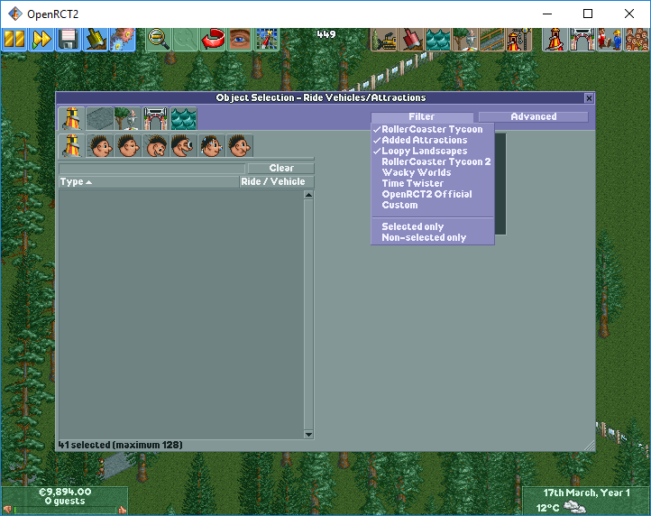 RCT1 object source filters from #7106 are not functional · Issue #7204 · OpenRCT2/OpenRCT2 · GitHub