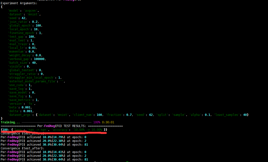 运行结果问题 · Issue #31 · KarhouTam/FL-bench · GitHub