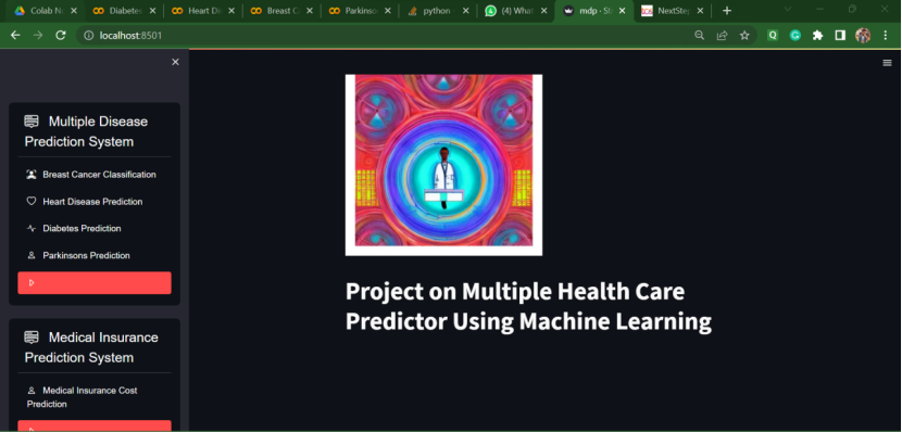 GitHub - MR-ARKA/Multiple-Health-Care-Prediction