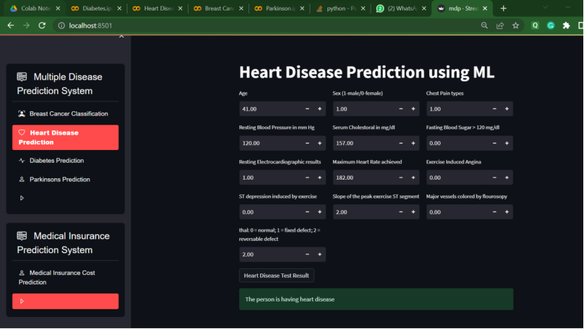 GitHub - MR-ARKA/Multiple-Health-Care-Prediction