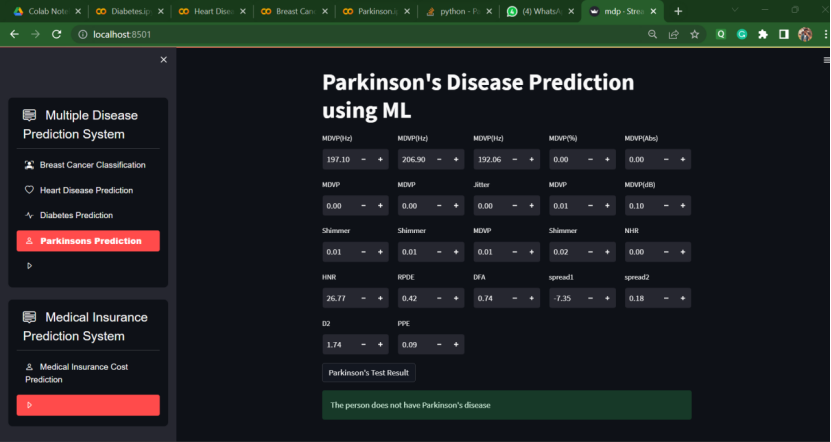 GitHub - MR-ARKA/Multiple-Health-Care-Prediction