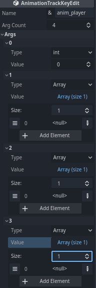 AnimmationPlayer's "method track" does not respect Array types in inspector · Issue #84150 ...