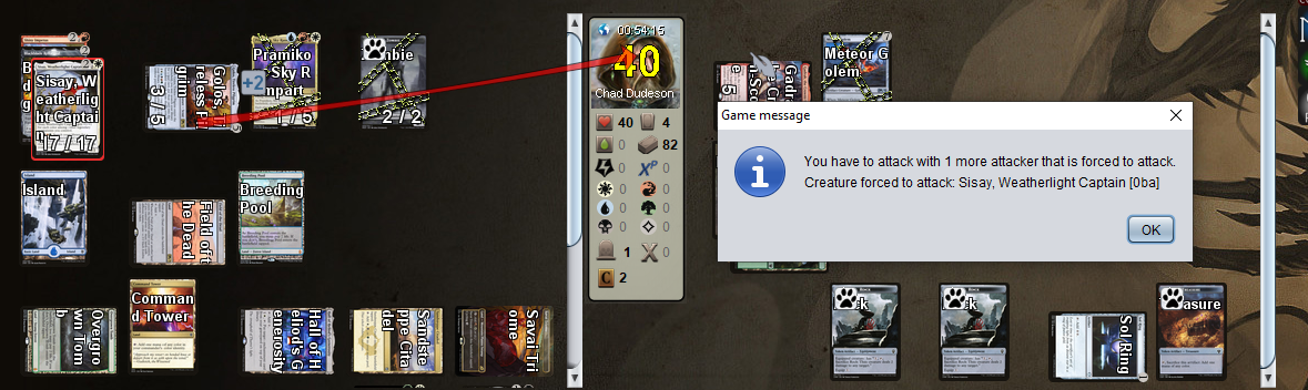 While a creature is goaded, if Pramikon is in play and forces them to ...