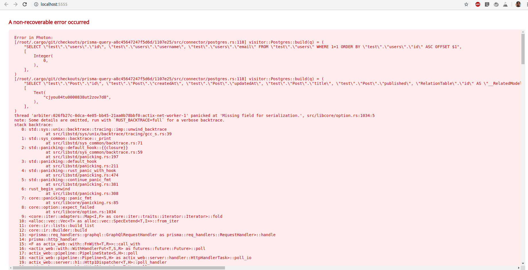 prisma2 dev - Admin UI error · Issue #114 · prisma/prisma · GitHub
