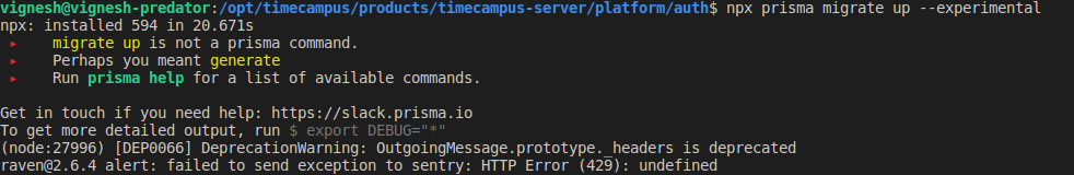 Fix Docs For Migrate Commands · Issue 324 · Prismamigrate · Github