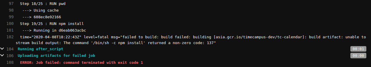 137 error code during npm install · Issue #3928 · GoogleContainerTools ...