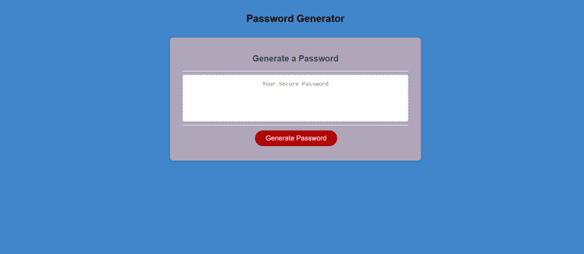 GitHub - Rambourg/Password-Generator: that is a password generator project.