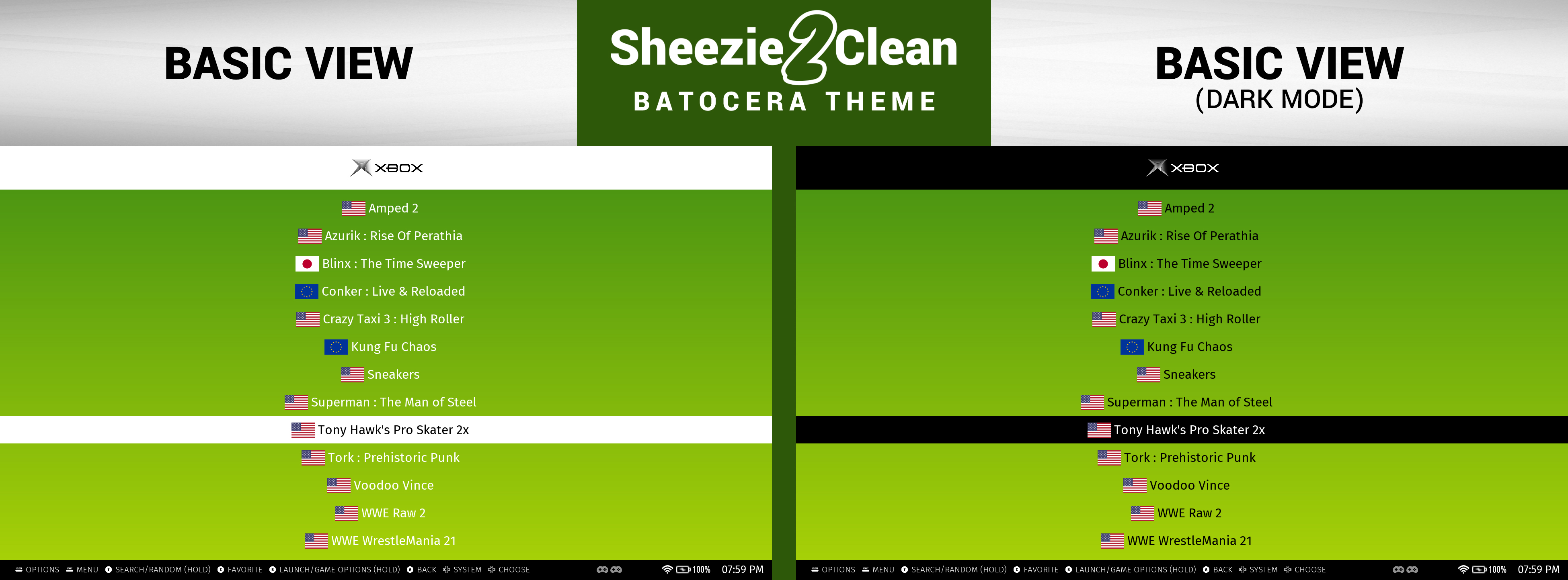 GitHub - Sheezie/Sheezie2Clean: Theme for Batocera