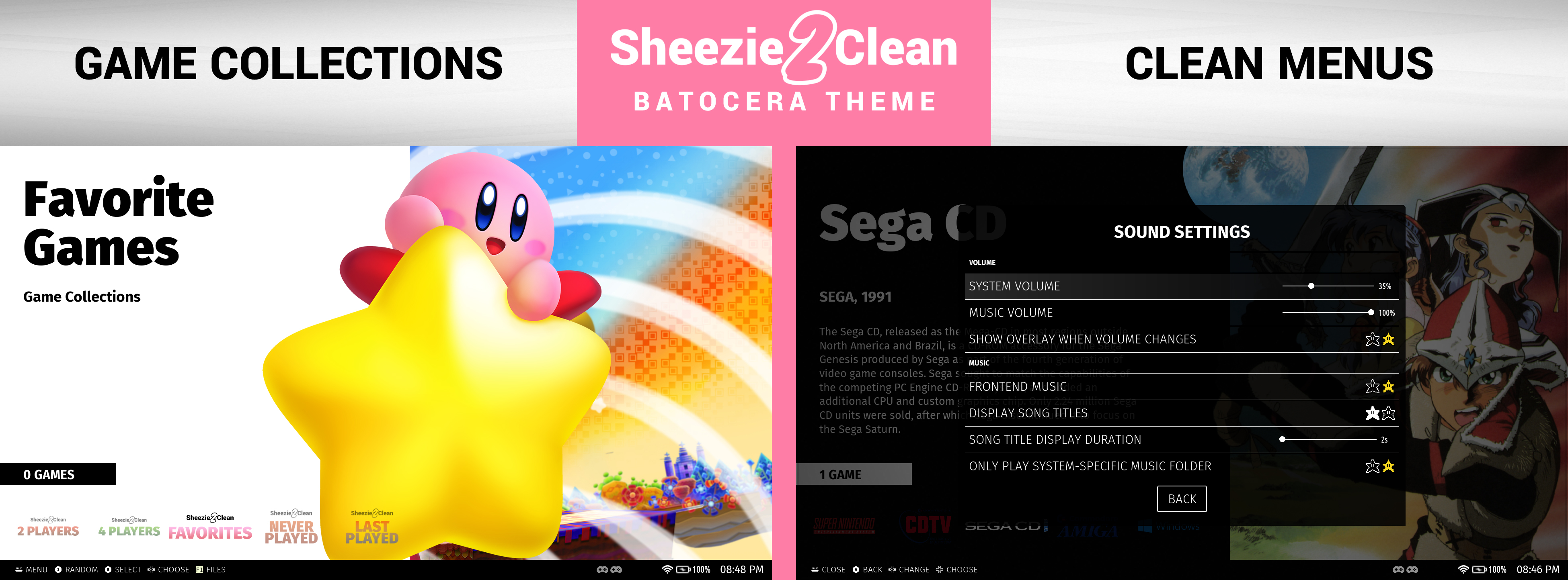 GitHub - Sheezie/Sheezie2Clean: Theme for Batocera