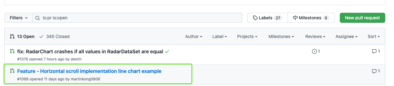 LineChart horizontal scroll support? · Issue #1077 · imaNNeo/fl_chart · GitHub