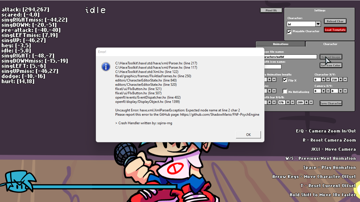 Psych Engine crashes while trying to change sprite sheet in character editor. · Issue #10988 ...