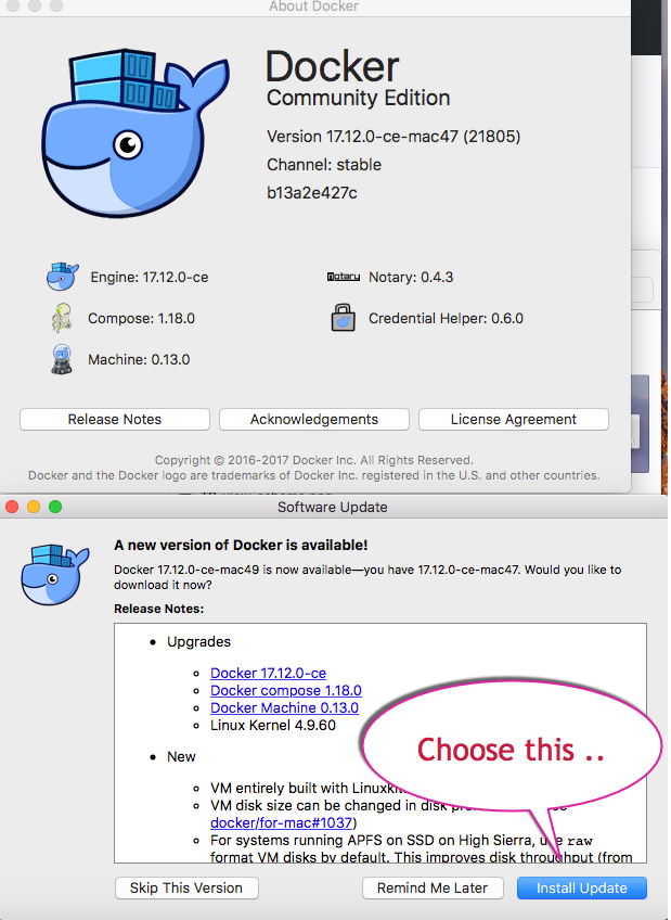 Download error on update attempt to upgrade from Version 17.12.0-ce-mac47 (21805) to 17.12.0-ce ...