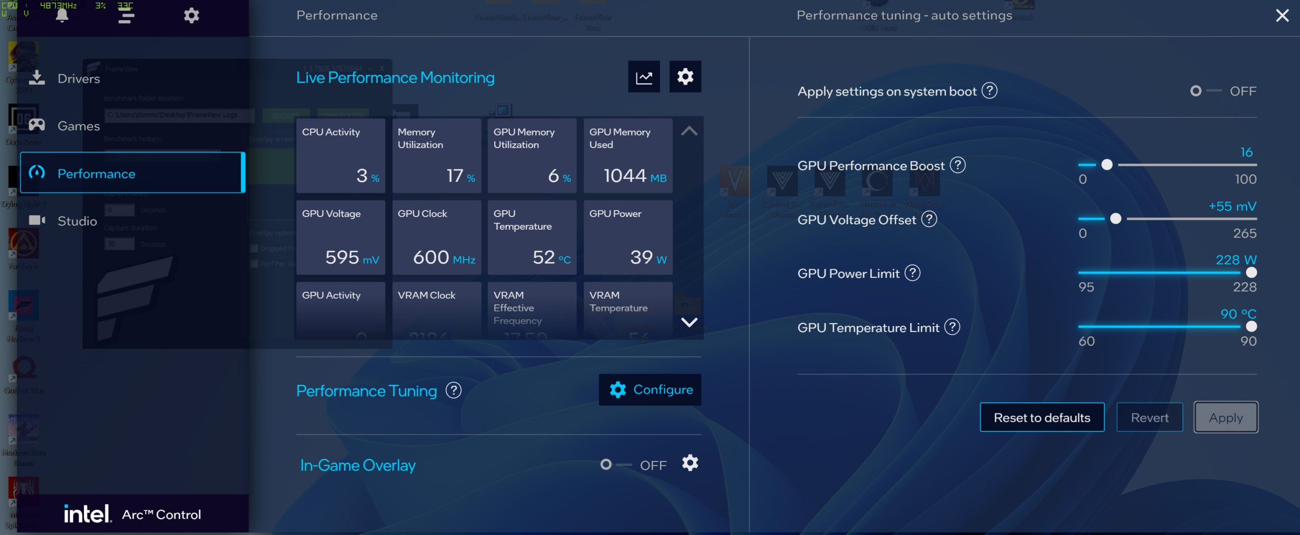 ARC A770 VRAM speeds run at 2000mhz instead of 2100mhz · Issue #160 · IGCIT/Intel-GPU-Community ...
