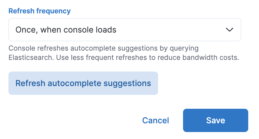Devtools reloading autocomplete suggestions with every command · Issue #142431 · elastic/kibana ...