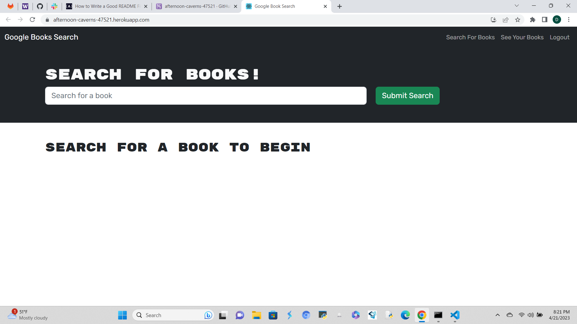 GitHub - DesmondSaelee/mern-book-search-engine: A simple book search ...