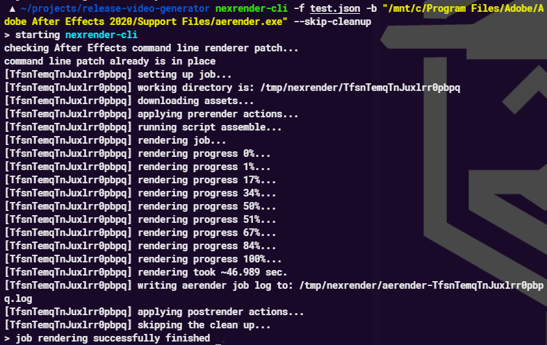 Is it possible to run Nexrender from WSL2? · Issue #422 · inlife/nexrender · GitHub