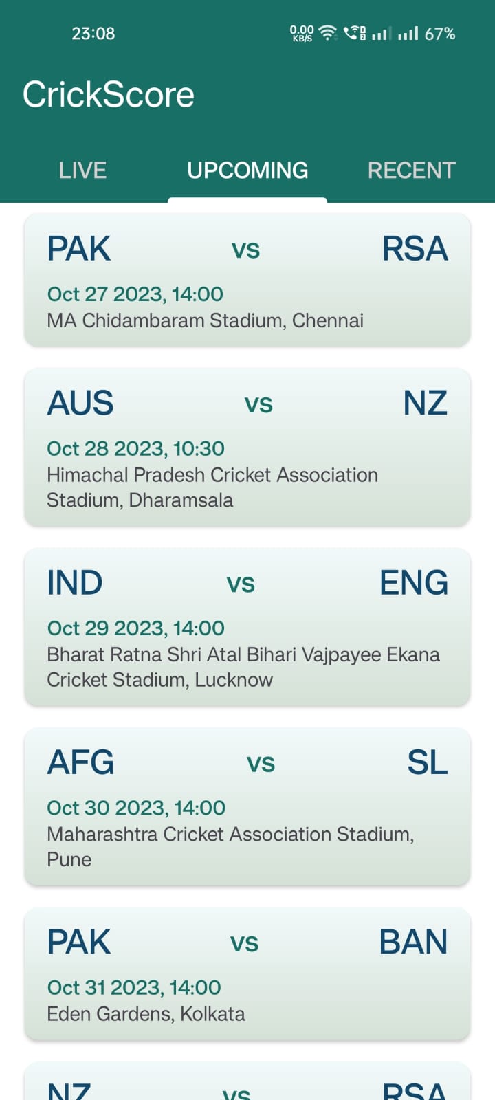 GitHub - Doraemon012/CrickScores: An API-based cricket scores app.