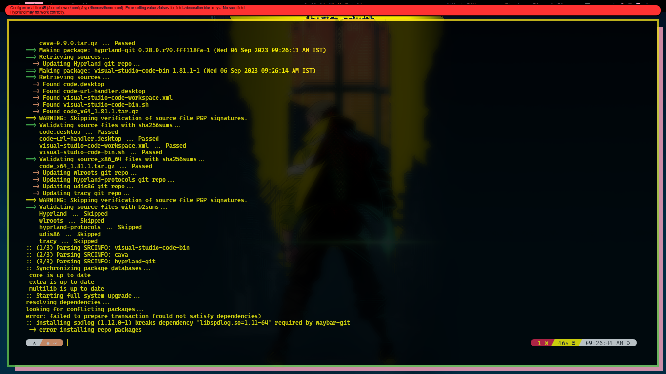 How do I update? · Issue #156 · prasanthrangan/hyprdots · GitHub