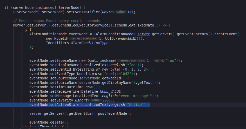Server example with events is missing · Issue #528 · eclipse-milo/milo · GitHub