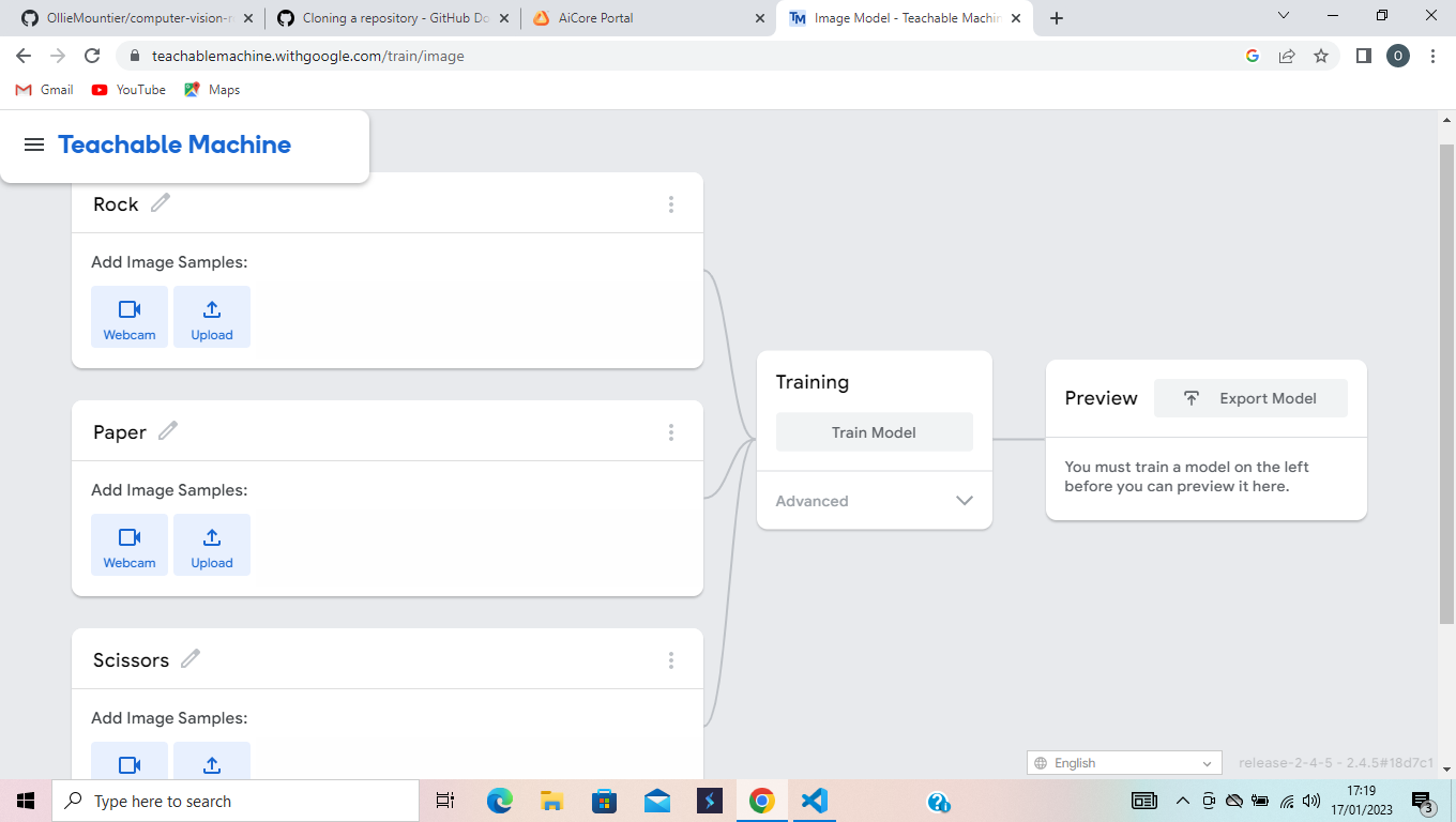 GitHub - OllieMountier/computer-vision-rock-paper-scissors: An AI based game of Rock, Paper ...