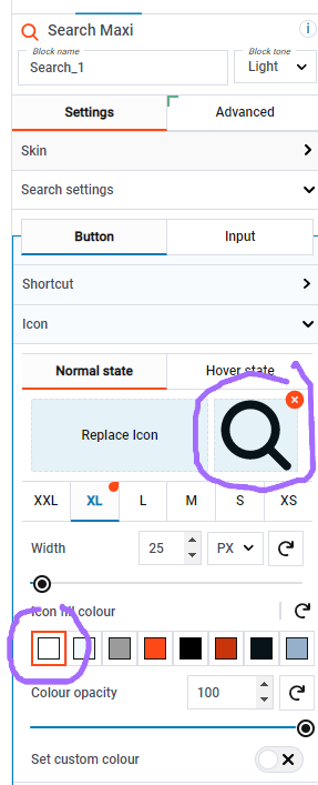 Search and Video blocks - Wrong icon colour on the first render · Issue #4245 · maxi-blocks/maxi ...