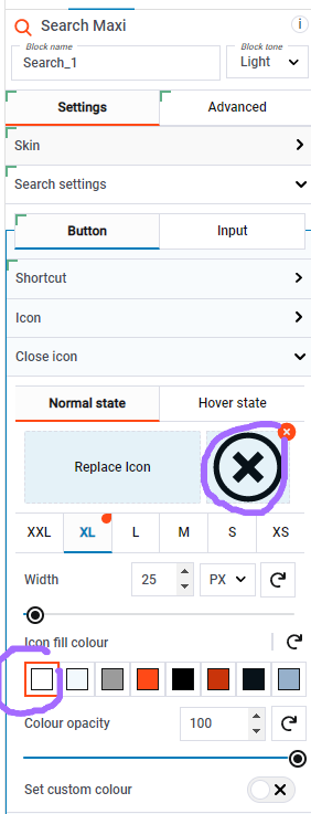 Search and Video blocks - Wrong icon colour on the first render · Issue #4245 · maxi-blocks/maxi ...